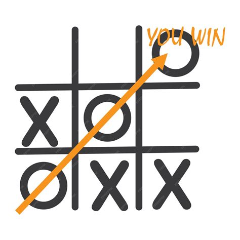 Premium Vector Tic Tac Toe Game Vector Illustration Icon Template Design