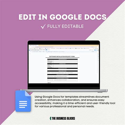 Software Installation Request Form Template Application Installation