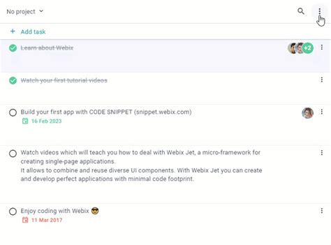 Todo User Guide Of Ui Complex Widgets Todo Webix Docs
