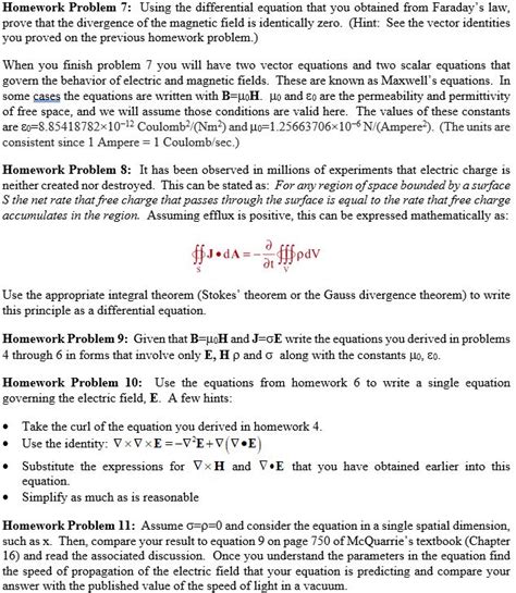 Homework Problems 4 11 Use Stokes Theorem And Chegg Com