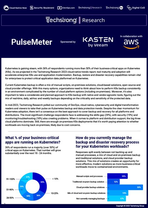 Kubernetes Backup And Recovery PulseMeter Techstrong Research