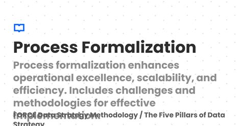 Process Formalization Force