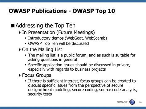 Ppt Owasp An Introduction Powerpoint Presentation Free Download