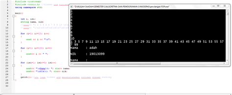 Algoritma Dan Pemograman 1 Perulangan Dalam C