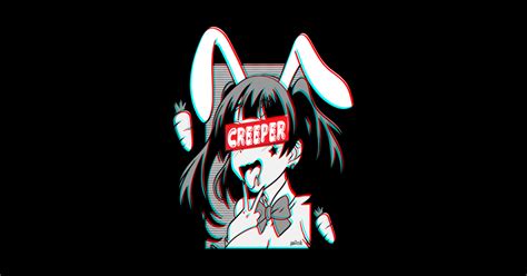 Creeper Waifu Bunny Waifu T Shirt Teepublic