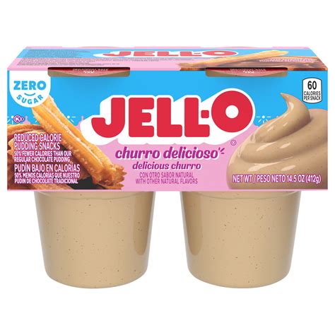 Zero Sugar Chocolate Flavor Pudding Snack Cups Jell O United States