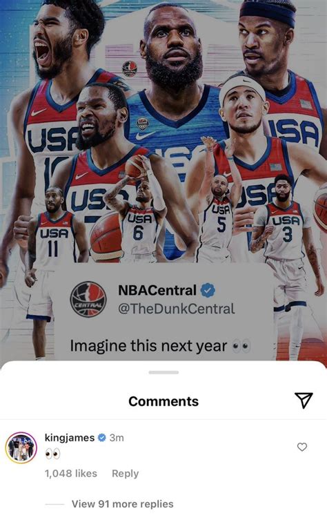 نظر مثبت لبران جیمز برای المپیک پاریس ۲۰۲۴ طرفداری