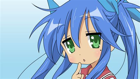 Обои аниме девушки изуми коната два хвостика 1280x720 Hd от Virtual картинки на рабочий стол и