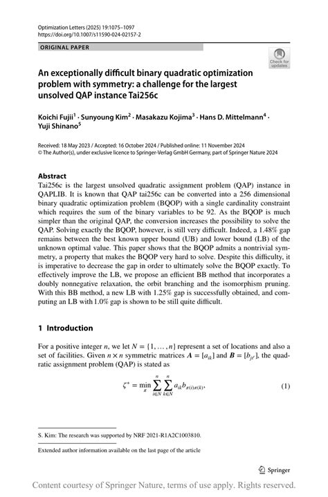 An Exceptionally Difficult Binary Quadratic Optimization Problem With Symmetry A Challenge For