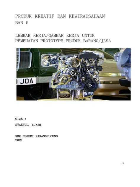 Bab Vi Gambar Kerja Prototype Pdf