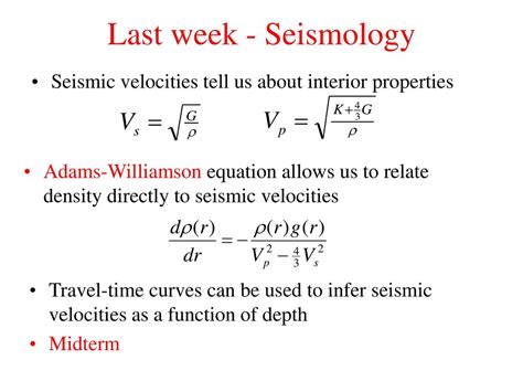 Eart162 Planetary Interiors Ppt Download