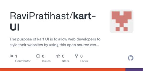 GitHub RaviPratihast Kart UI The Purpose Of Kart UI Is To Allow Web Developers To Style Their