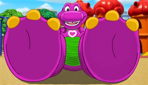 Barney Show Off Feet By Yingcartoonman On Deviantart