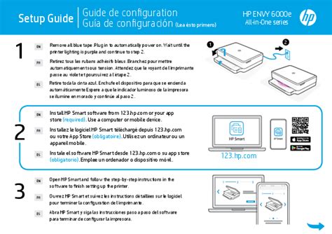 HP ENVY 6000e All In One Setup Guide Step By Step Instructions