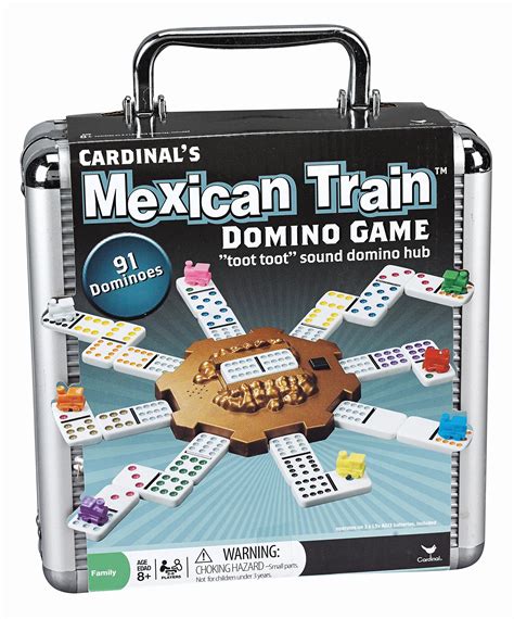 Mexican Train Domino Game In An Aluminum Case