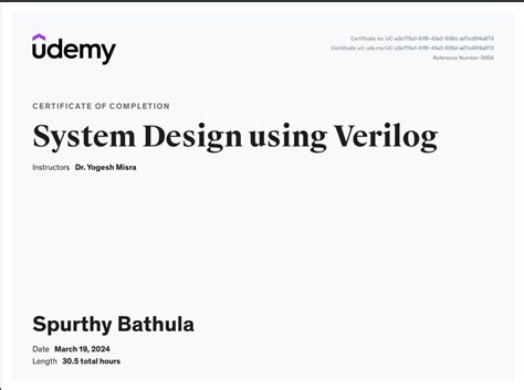 spurthy bathula on linkedin systemdesign verilog fpga udemy