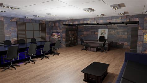Boss Office Interior 3d Model By Militarymodels99