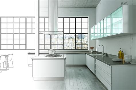 사진으로 인테리어 디자인 현대 로프트 그리기 그라데이션 Diy에 대한 스톡 사진 및 기타 이미지 Diy 개발 건설 산업 Istock