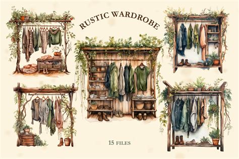 Rustic Wardrobe Commercial Use Wooden Racksvintage Rustic Furniture