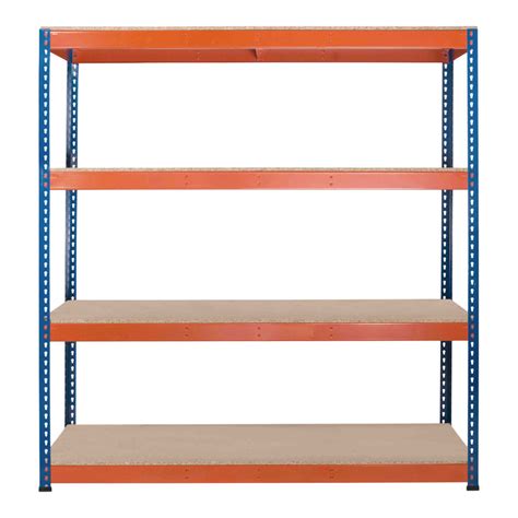 4x Storalex Sx400 Industrial Shelving 1980mm High 400kg Tufferman