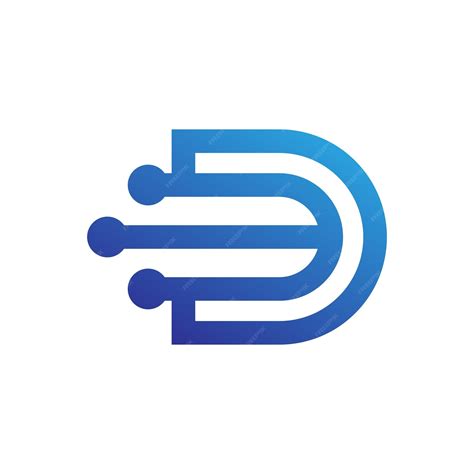 Premium Vector Tech D Logo Design