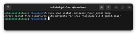 修复 Ubuntu 中的 Cannot Find Signatures With Metadata For Snap” 错误 Linuxstory