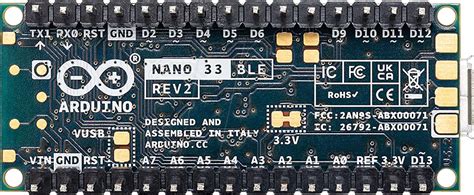 Ard Nano 33ble2h Arduino Nano 33 Ble Rev2 Nrf52840 Mit Header Bei