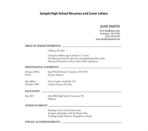 12 High School Graduate Resume Templates Pdf Doc