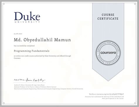 md obyedullahil mamun on linkedin completed the programming