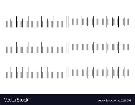 Set Is A Seamless Scale For An Analog Meter Vector Image