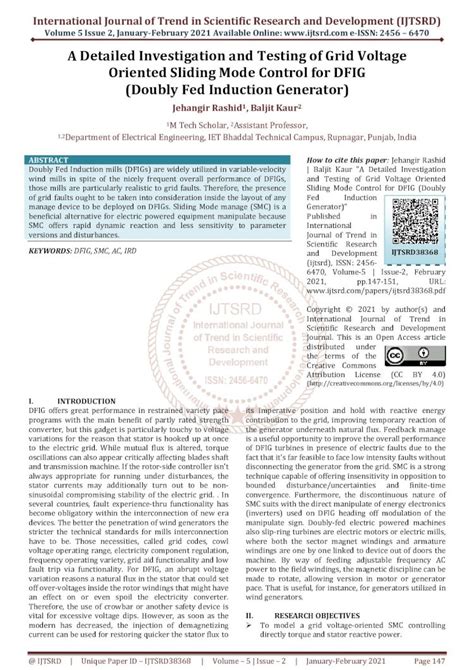 Pdf A Detailed Investigation And Testing Of Grid Voltage Oriented Sliding Mode Control For