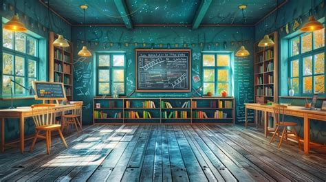 Premium Photo An Empty School Class Interior For Mathematics Geometry Premium Photo An Empty School Class Interior For Mathematics Geometry
