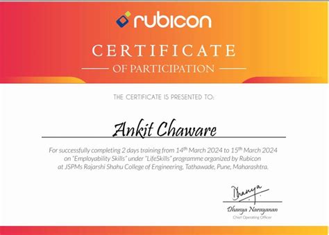 Ankit Chaware On Linkedin Lifeskills Rubicon Jspm Skills Growth Learning Communication