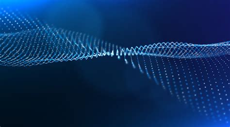 동적 파란색 도트 풍경 추상적 인 디지털 웨이브 배경 네트워크 데이터 구조 포인트 그리드 시각화 기술 벡터 그림 0명에 대한 스톡 벡터 아트 및 기타 이미지 Istock