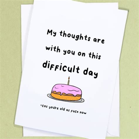 Mean Funny Birthday Card Etsy