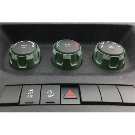 Ajt Design Impact Climate Control Knob Trim Rings For 11 18 Jeep