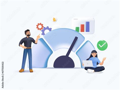 Benchmarking Concept 3d Illustration Comparing Business Process Indicator Performance Metrics