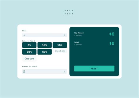 Frontend Mentor Tip Calculator App Using Next Js Coding Challenge Solution