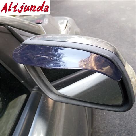 Alijunda 자동차 스타일링 백미러 비 눈썹 Skoda Octavia Fabia Rapid Superb Yeti
