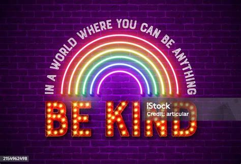 프라이드 달 Lgbtq 일러스트 와 빛나는 무지개 네온 불빛과 전구 간판 편지 통하고 있는 벽돌 벽 배경 엽서 배너 인사말 카드 전단지 초대장 브로셔 포스터에 대 한 친절한