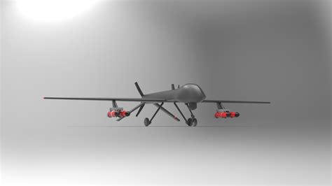 3d Predator Drone Model Turbosquid 2142993
