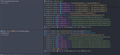 Should I Use Arrays Or The Quiz Extension In This Case How Do I GDevelop Forum