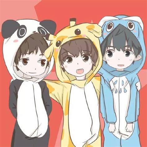 tfboys卡通萌图壁纸 千图网