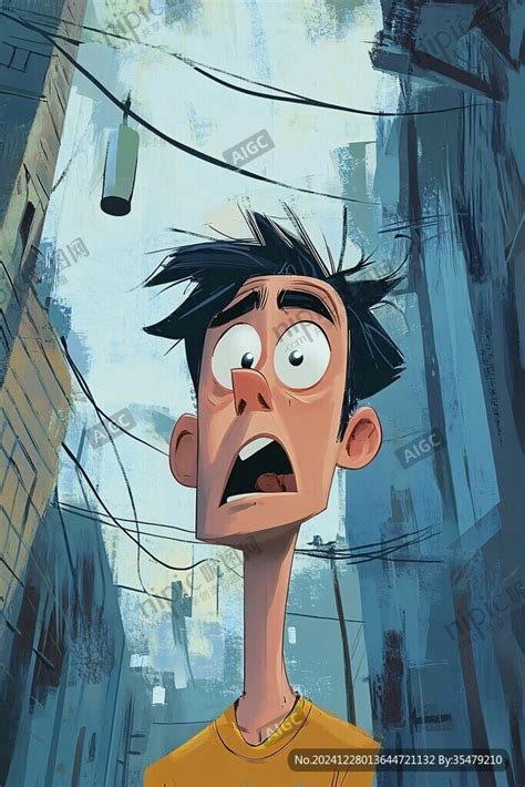 Ai创作图都市人插画 插画练习 焦虑不安的城市居民 躁点插画 人物大场景插画 城市恐惧 原创厚涂 插画临摹 故事性插画 情绪插画 年轻人焦虑海报 青春男孩插画 个人插画 电影原画插画 情节人