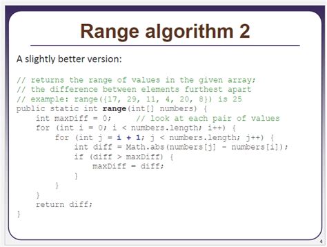 Solved Range Algorithm How Efficient Is This Algorithm Can