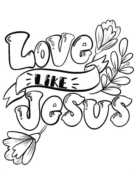 Jesus Loves Christ Coloring Pages Each Primary Bible Lds Printable