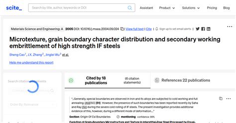 Microtexture Grain Boundary Character Distribution And Secondary Working Embrittlement Of High