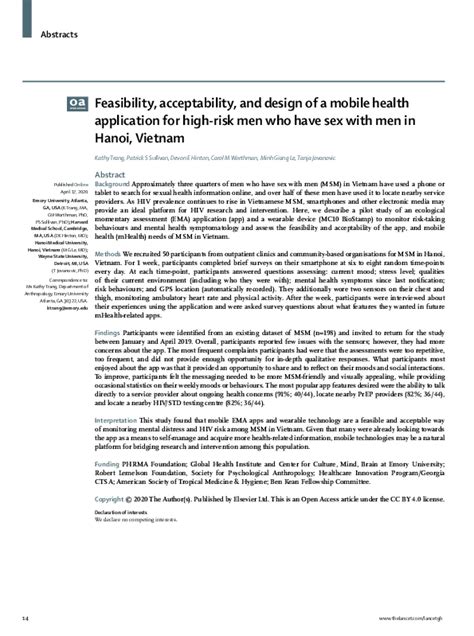 Pdf Feasibility Acceptability And Design Of A Mobile Health