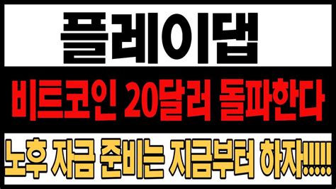 플레이댑 플레이댑코인 전망 코인전망 비트코인 이더리움 도지코인 Youtube