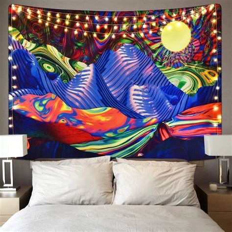 Psychedelic Mountain Tapestry Mountain Tapestry Tapestry Girls